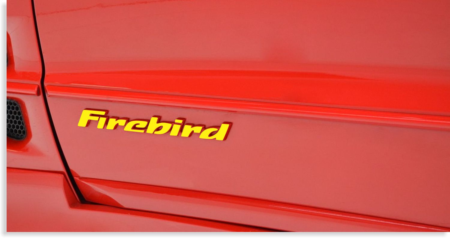 Firebird Badge Overlay Decals | 98-02 Firebird Decals