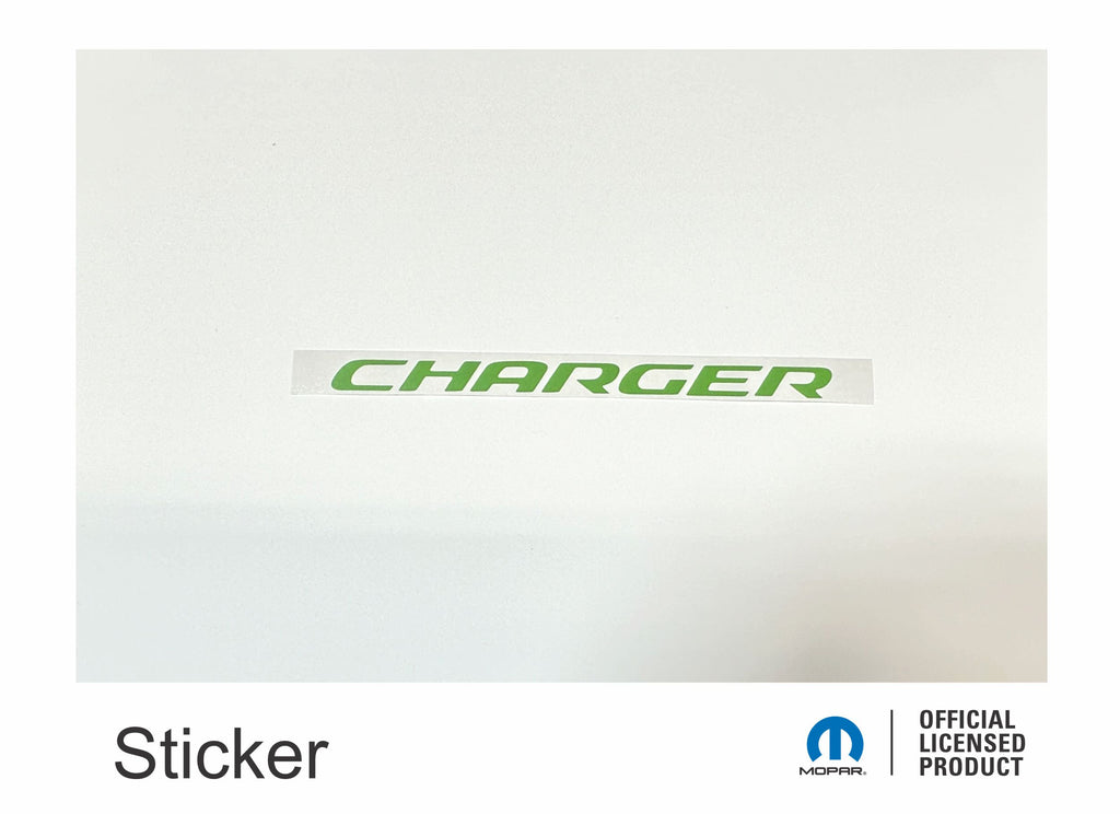 Charger Radiator Cover Lettering Sticker