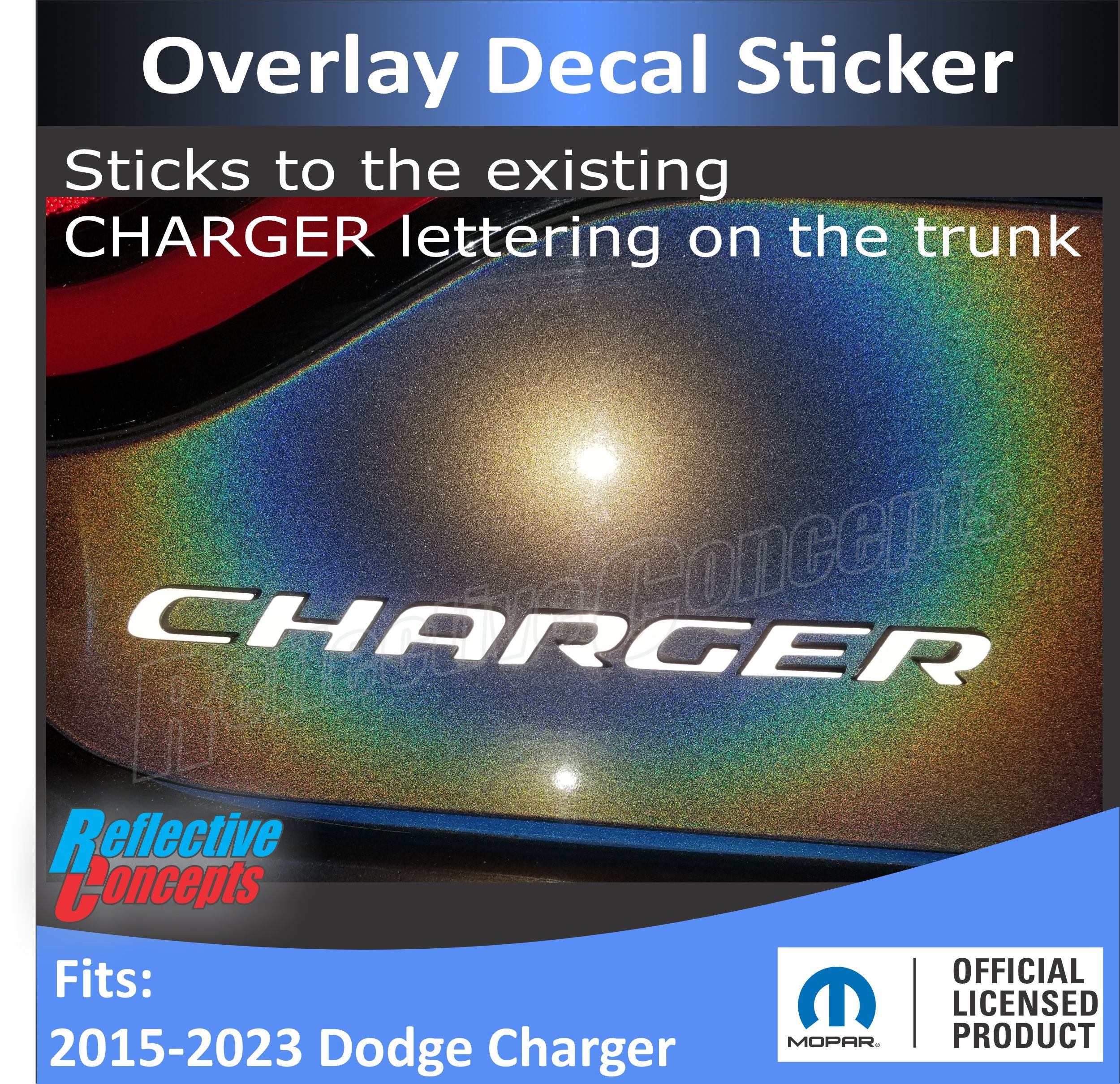 15-23 Charger Emblem Overlay Decals