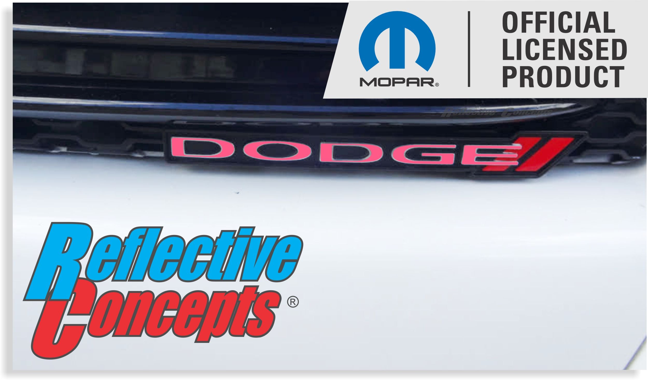 DODGE Grille Emblem Overlay Decal