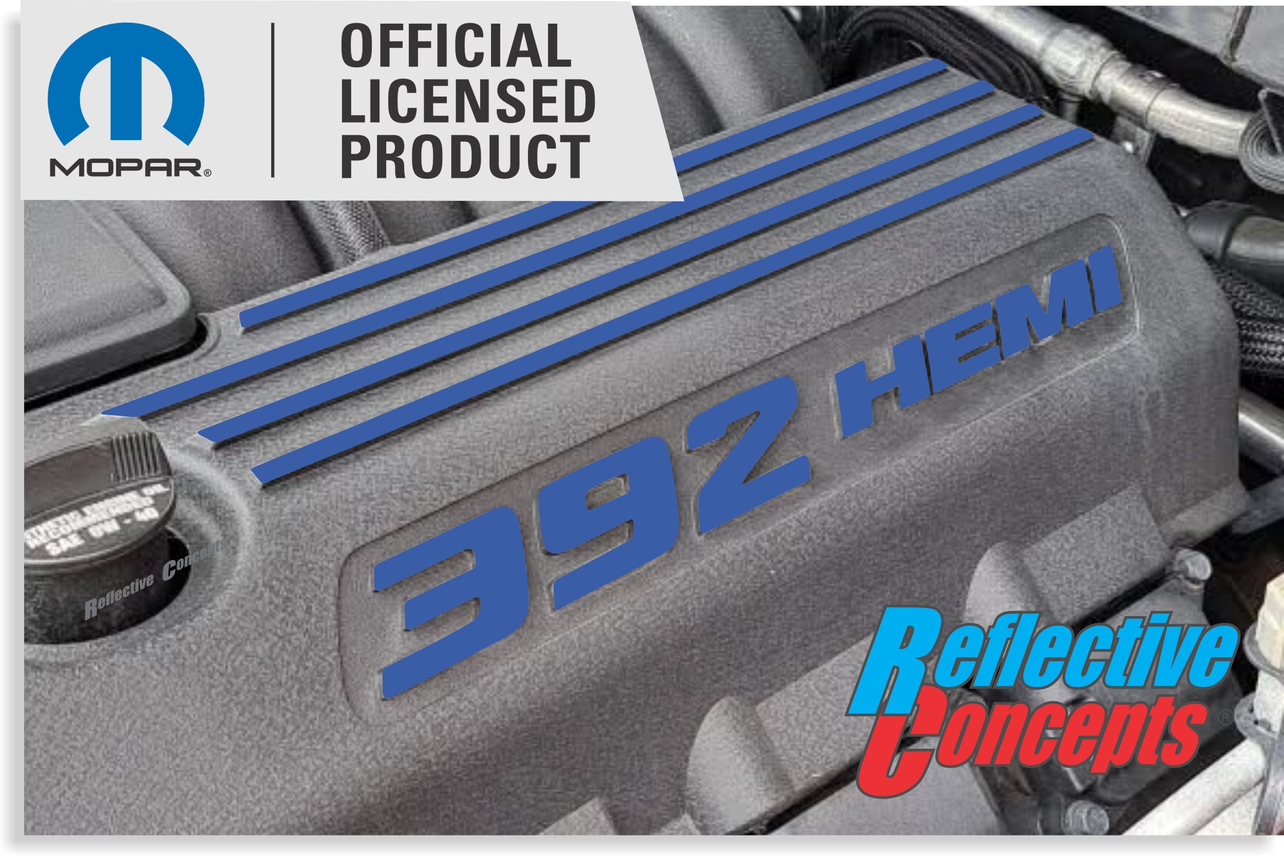 392 Engine Cover Overlay Decals | Vinyl Decals