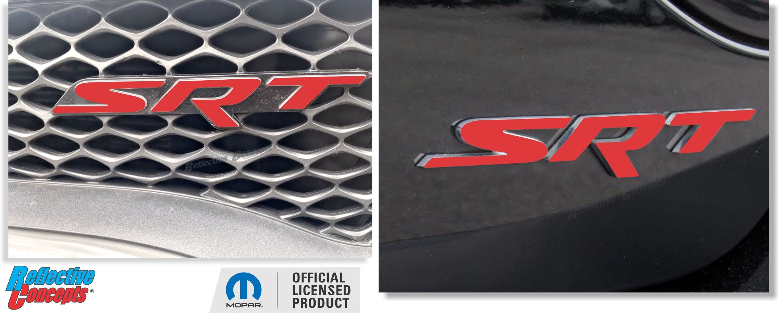 SRT Grille Emblem Overlay Decal