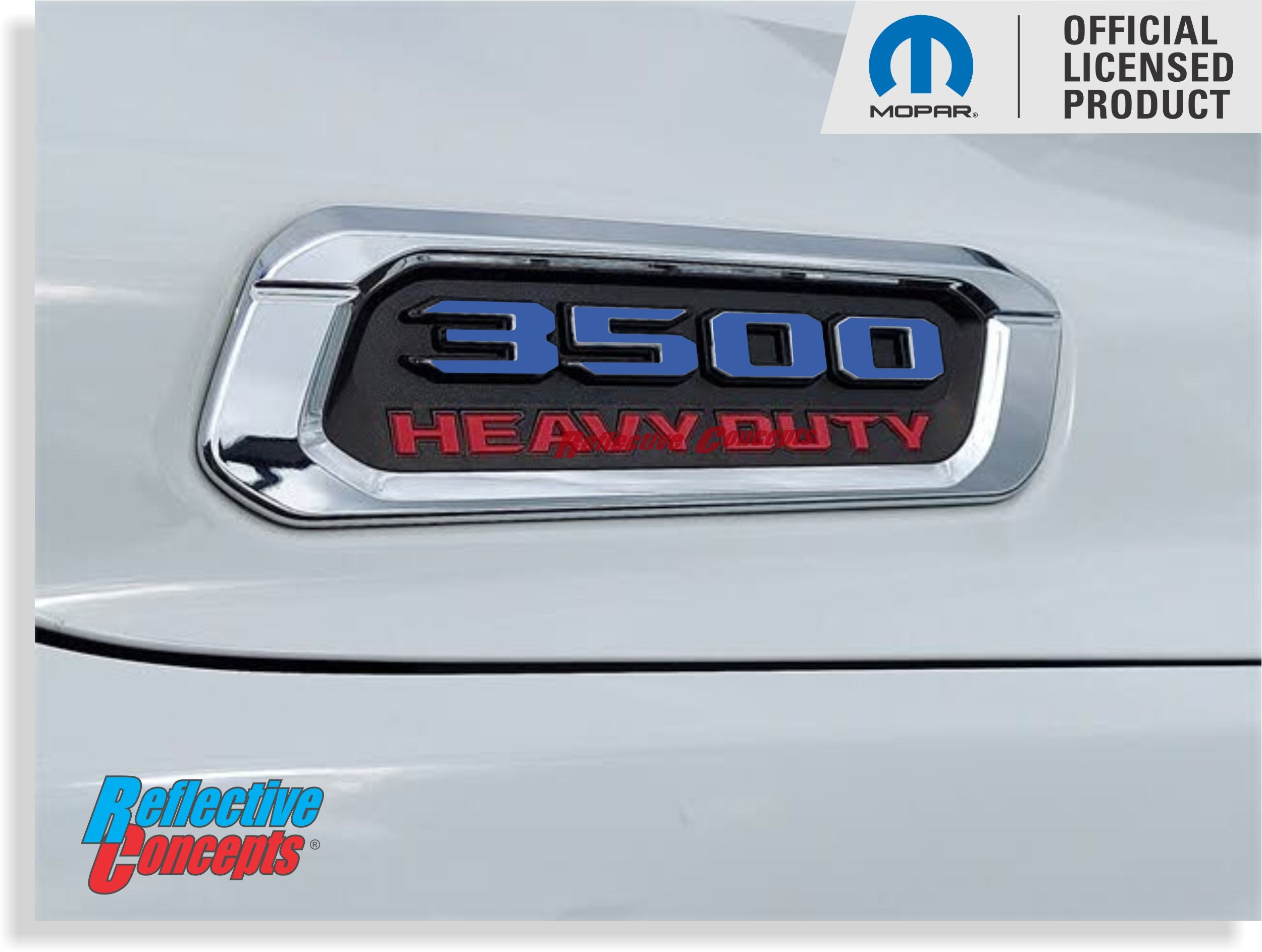 3500 Hood Emblem Overlay Decals