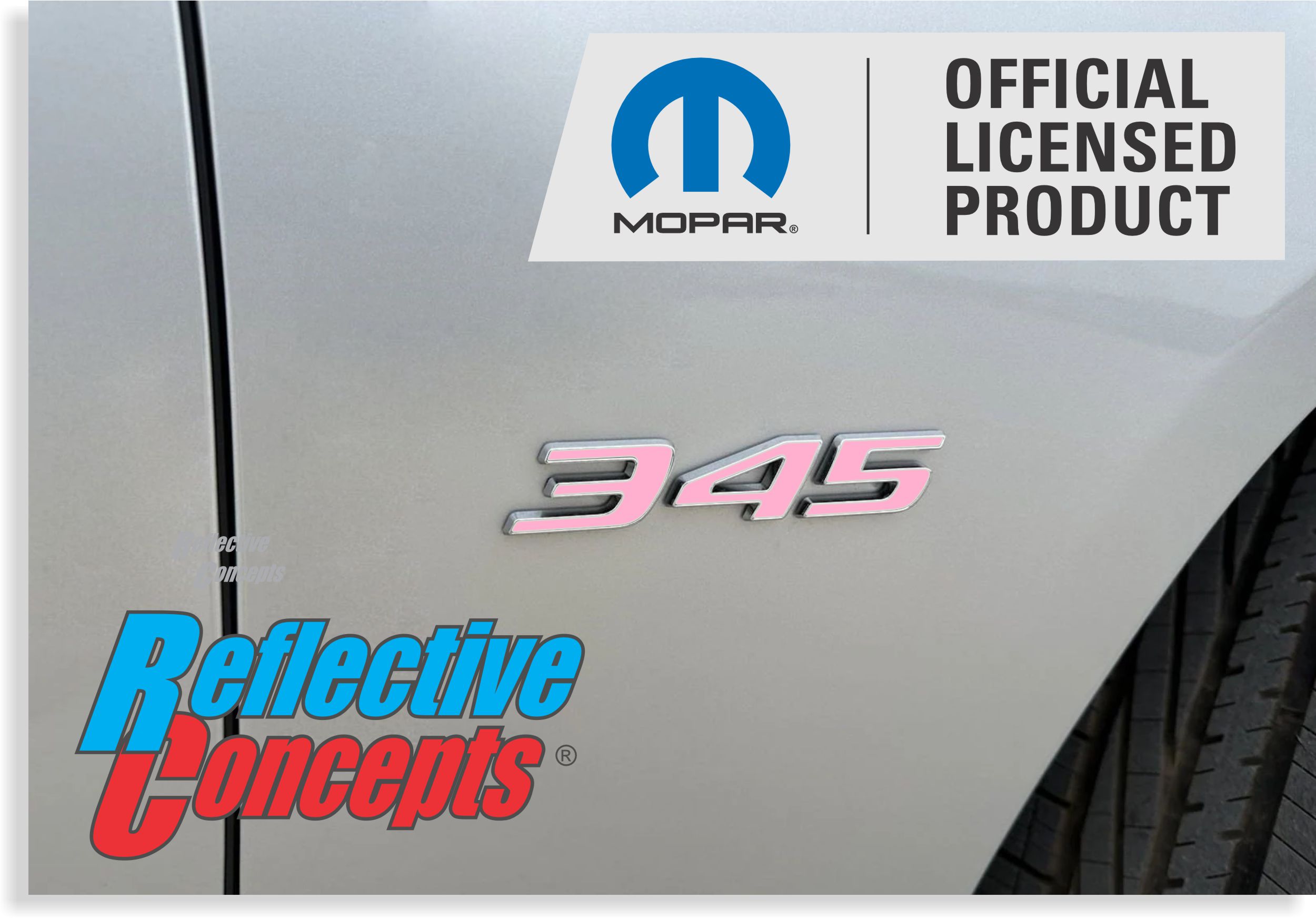 345 Fender Emblem Inlay Decals Dodge Challenger R/T