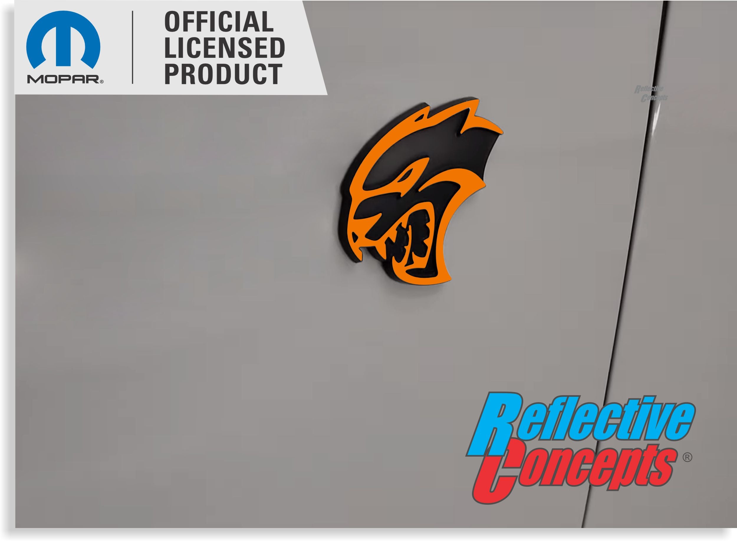 Hellcat Emblem Overlay Decal (pair) - 15-18 Challenger Hellcat