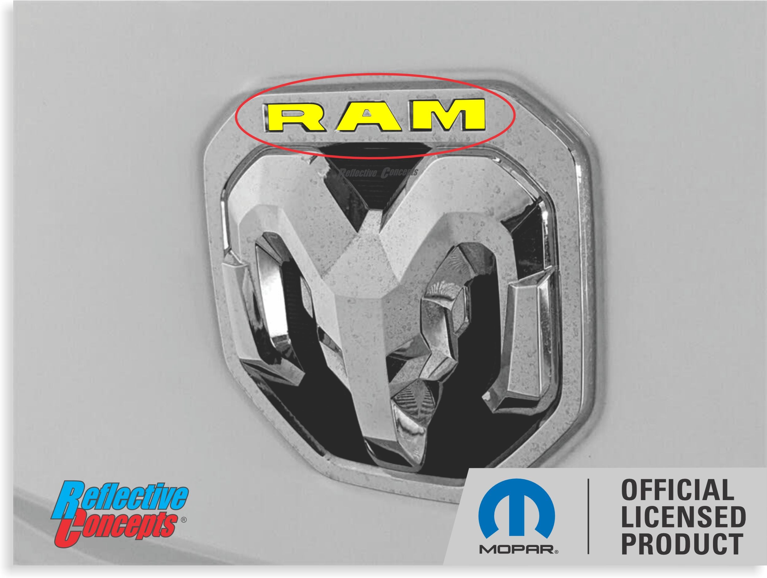RAM Rear Nameplate Inlay Decal 2019-2023 Ram DT