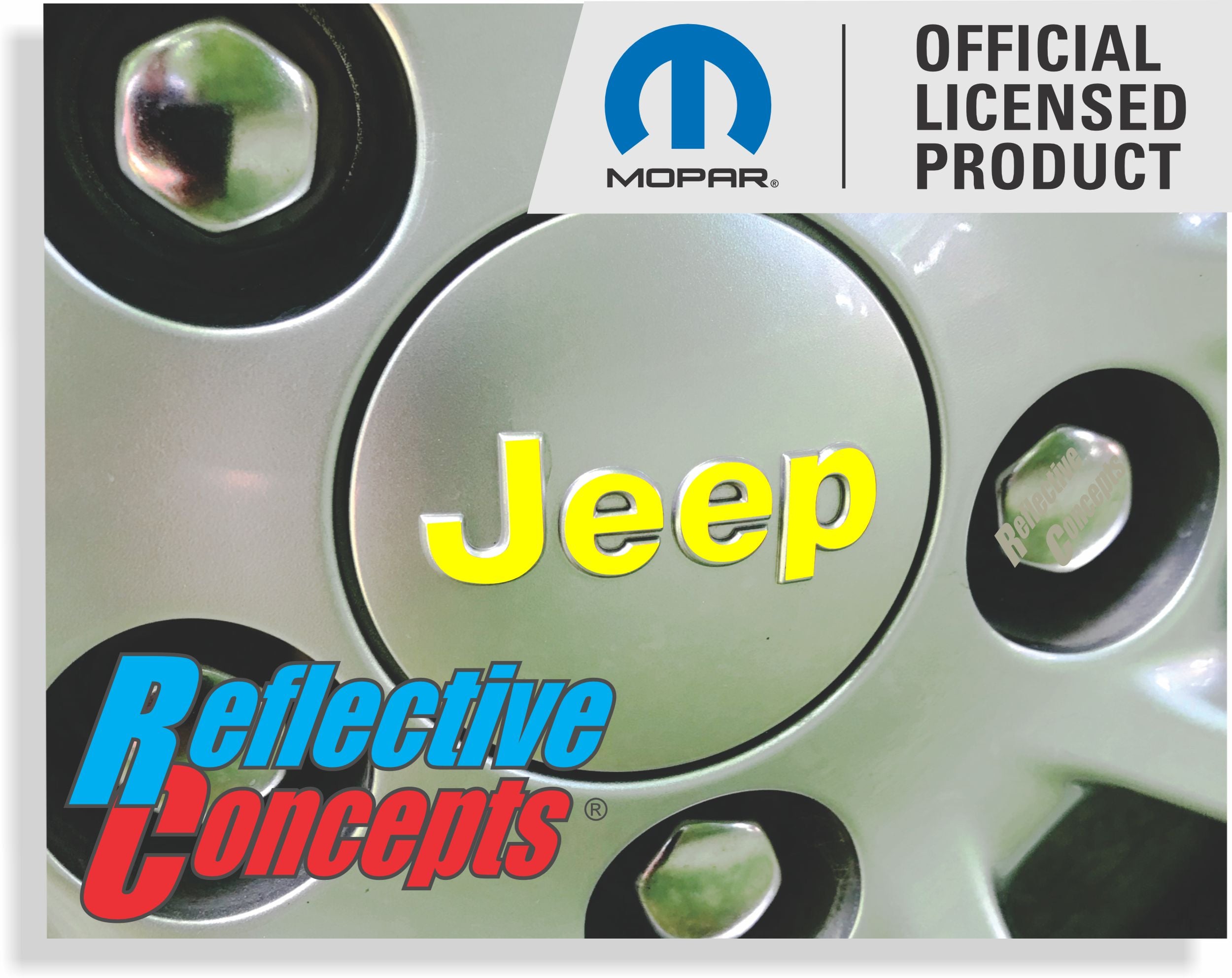 JEEP Center Cap Overlay Decals - 15-23 Renegade