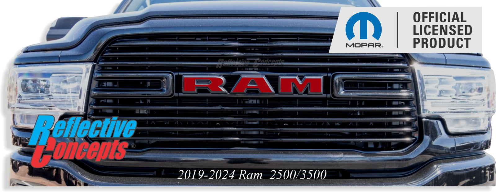 RAM Grille Emblem Overlay Decals 2019-2024 2500 3500