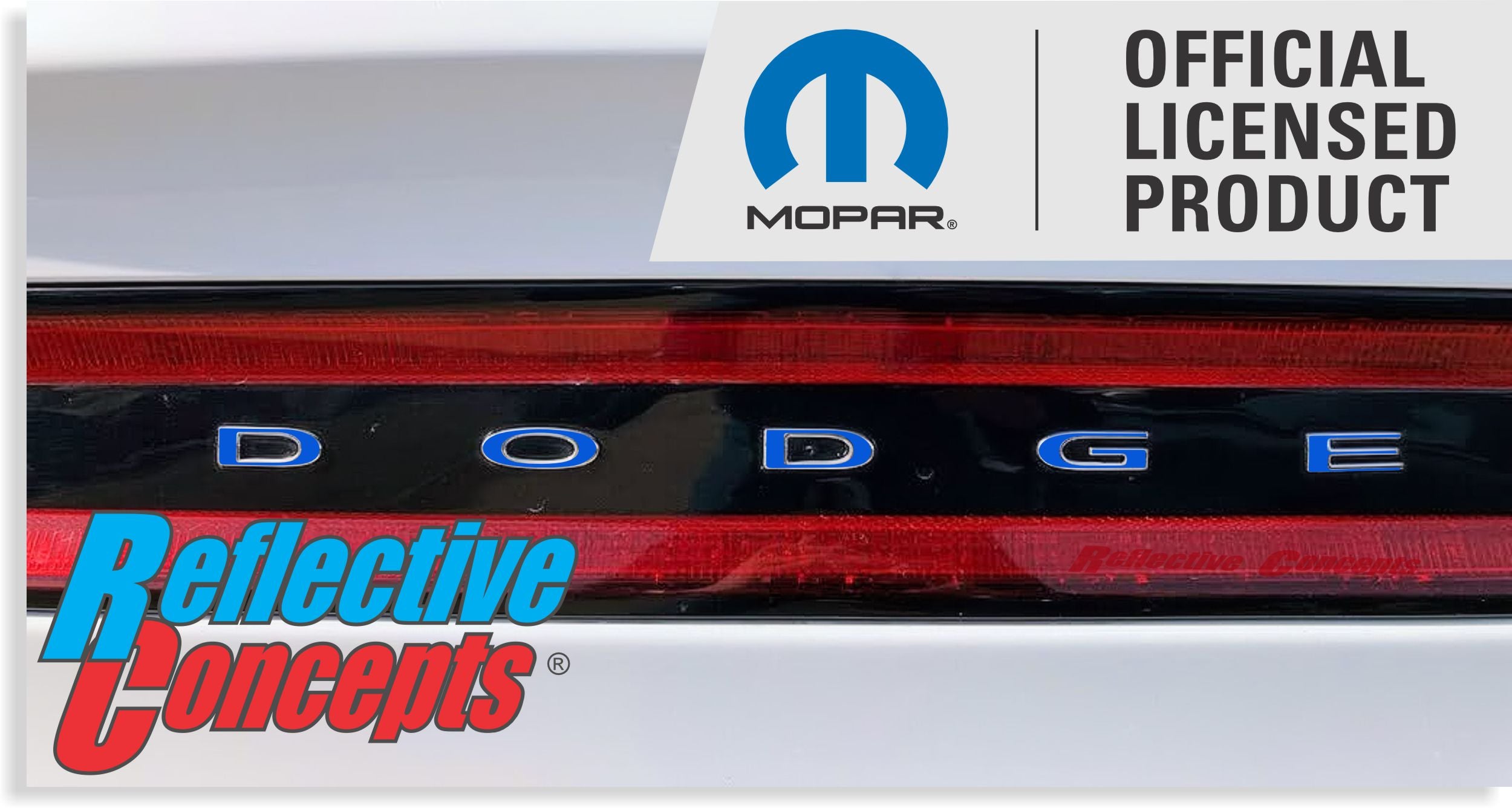 Dodge Trunk Emblem Overlay Decal for Dodge Dart
