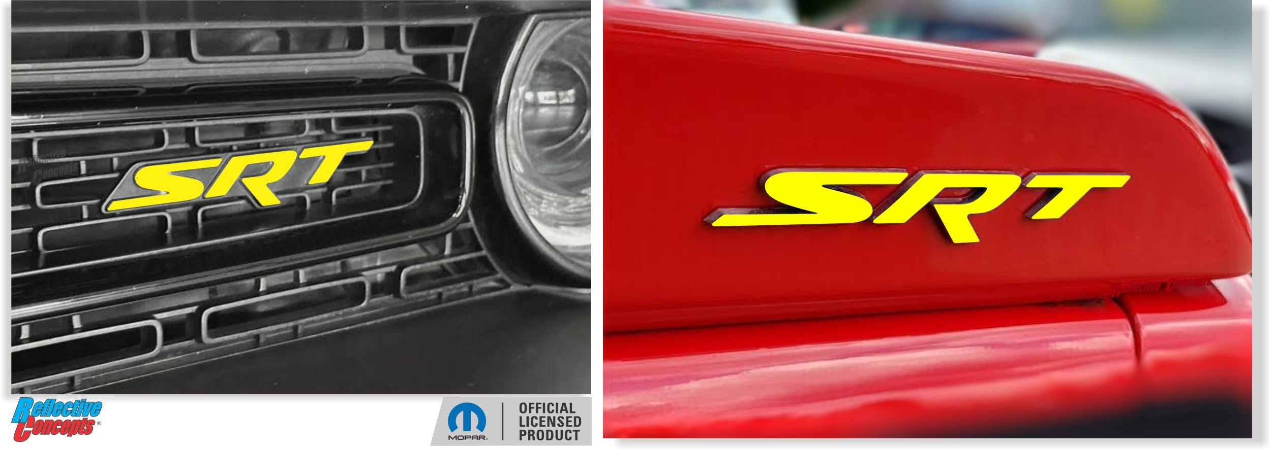 SRT Emblem Overlay Decals - 2015-2018 Challenger SRT 392