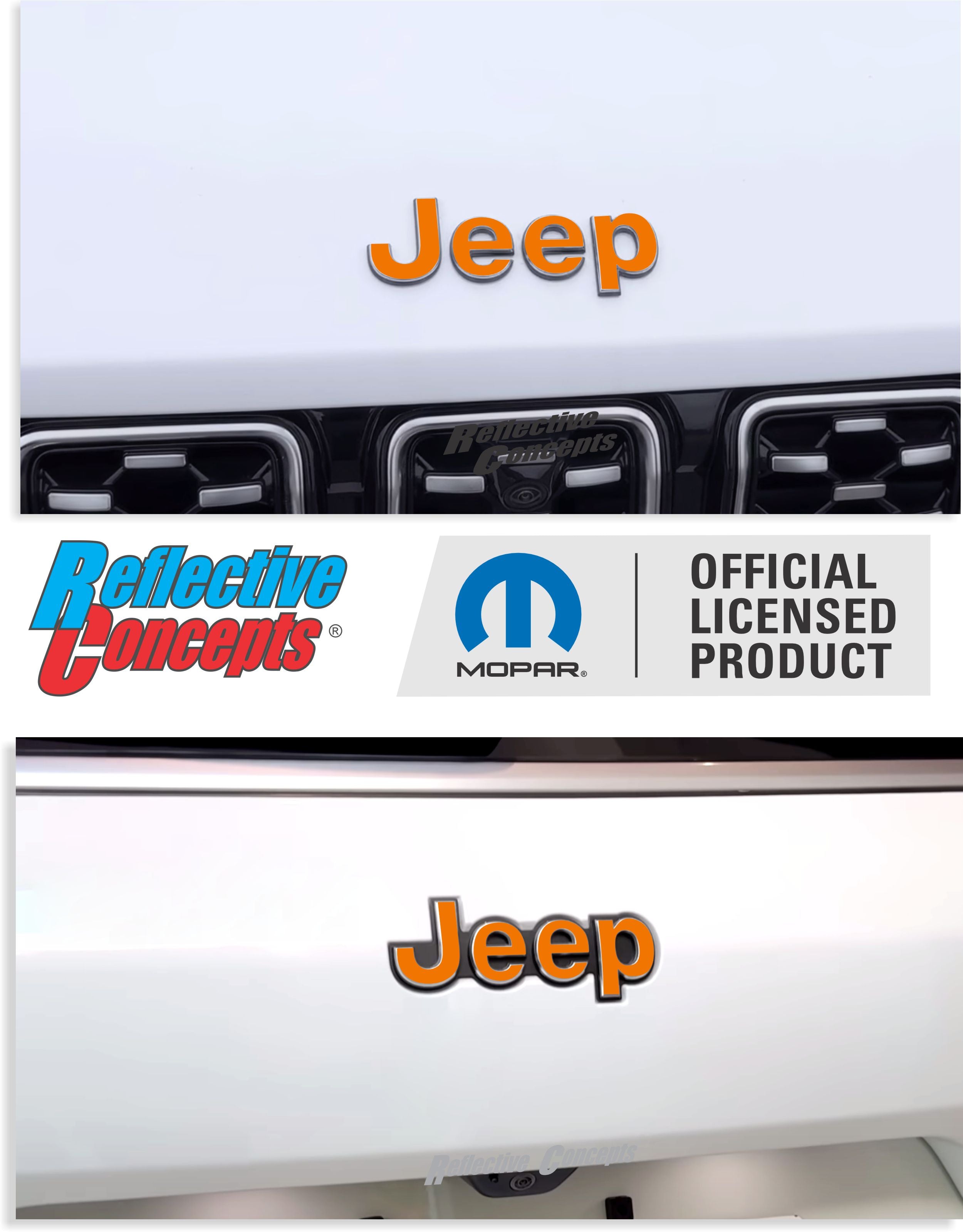 Jeep Emblem Overlay | 22-23 Grand Cherokee | Vinyl Decals