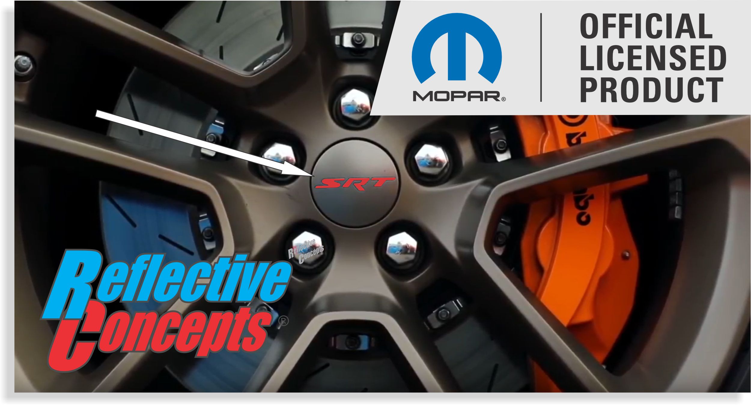 Center Cap Overlay Decals - 15-23 Challenger