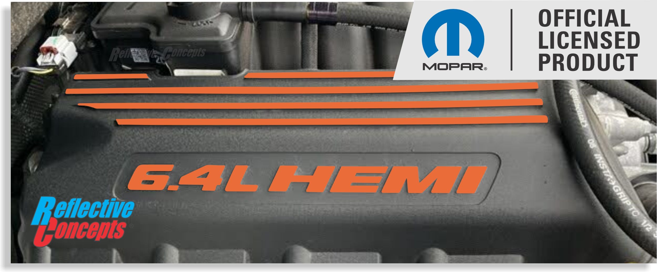6.4L SRT Cover Overlay Decals - 2012-2021 Grand Cherokee SRT