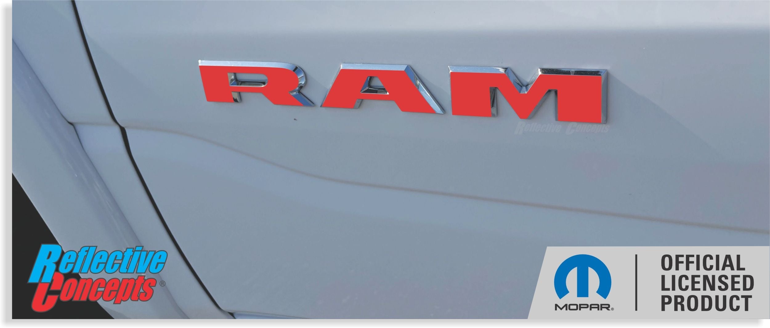 RAM Door Emblem Overlay Decals for 2019-2024 Ram 2500 3500