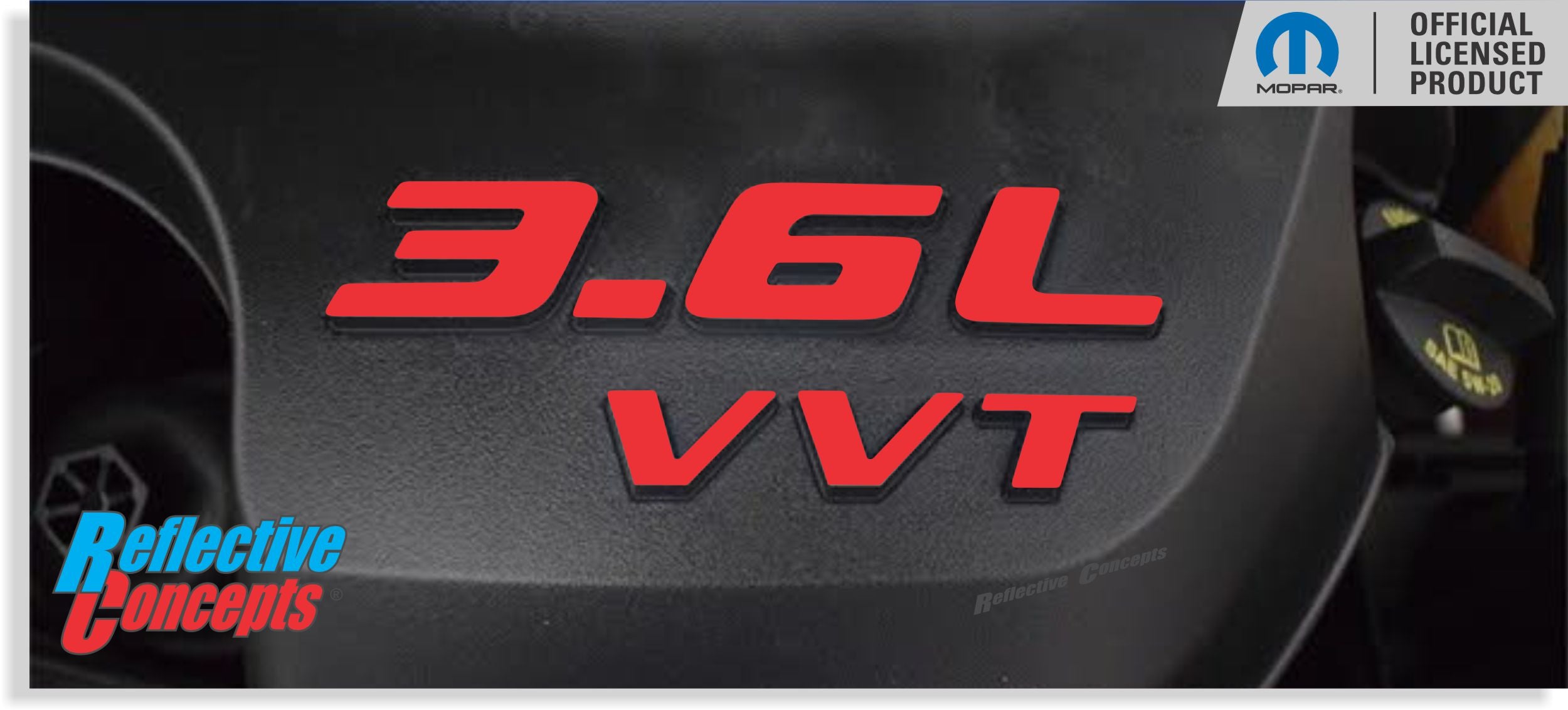 V6 Engine Cover Decals