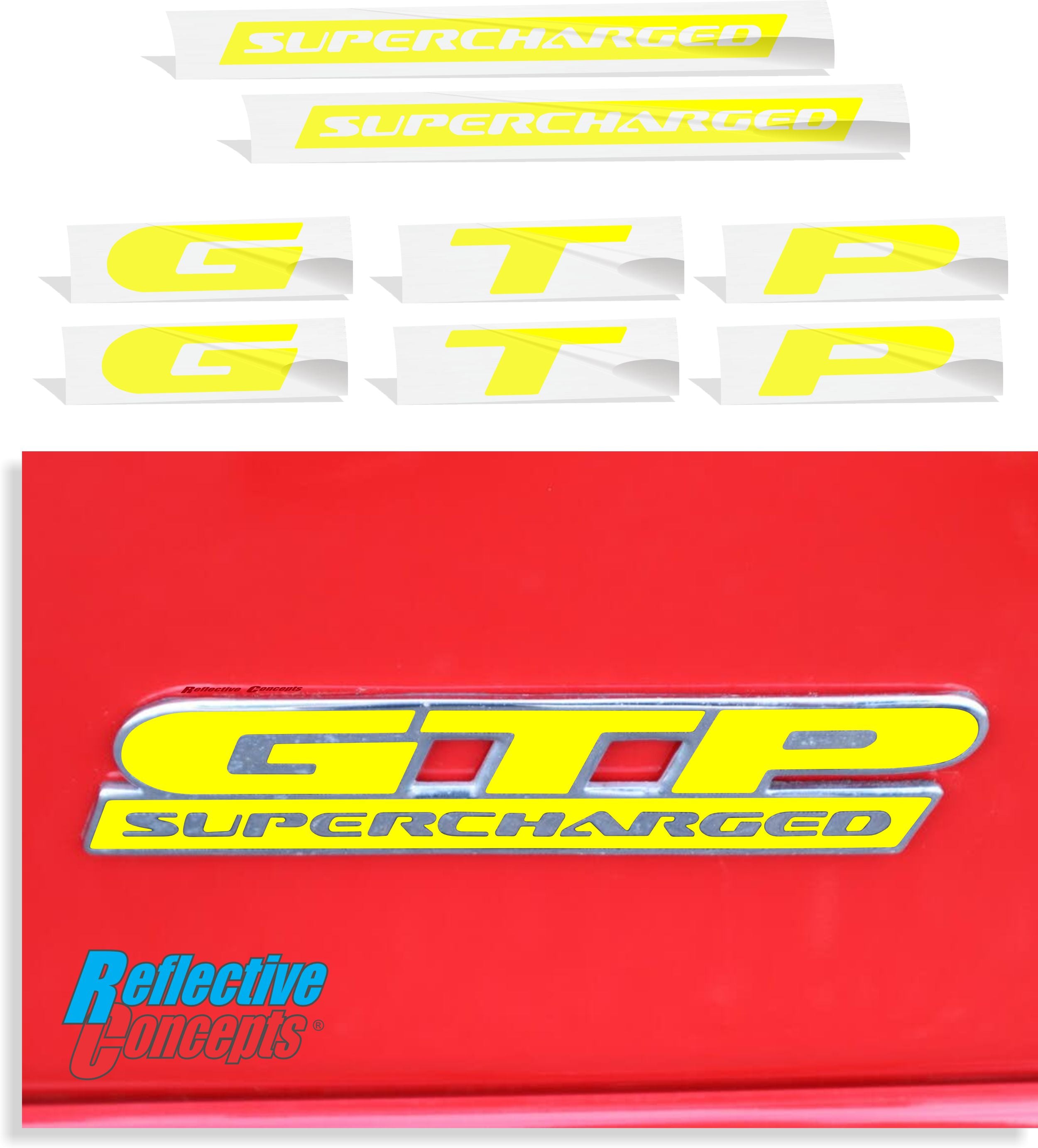 GTP Badge Overlay Decals | 97-03 Grand Prix GTP