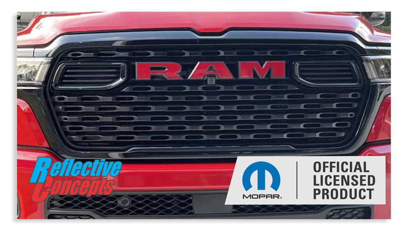 RAM Grille Emblem Overlay Decal Sticker - 2025 Ram 1500