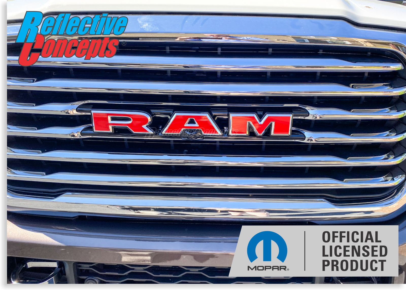 RAM Grille Emblem Overlay Decals 2019-2024 2500 3500