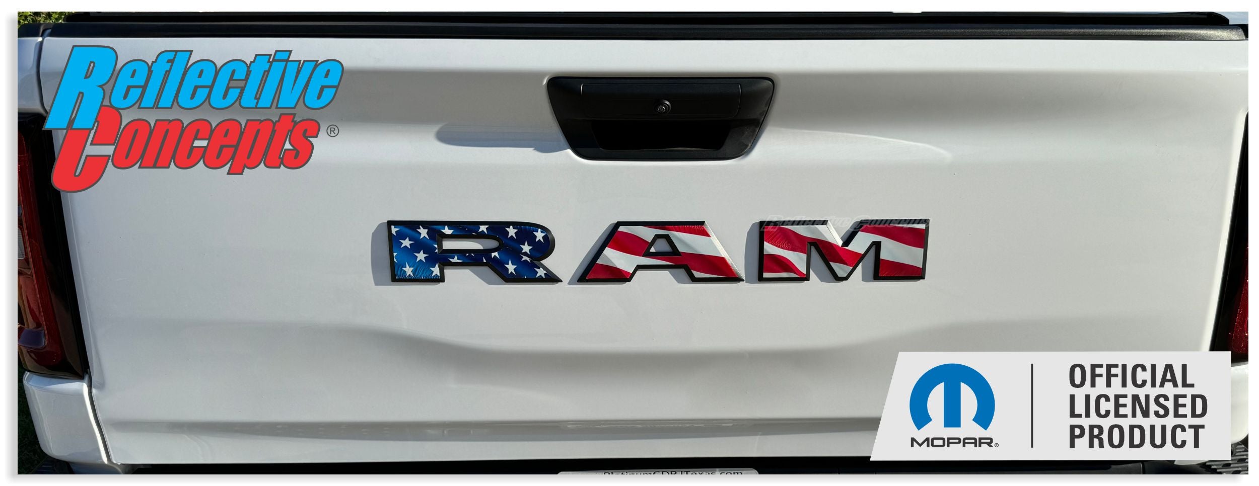 RAM Tailgate Emblem Overlay Decals - 2025 RAM 1500