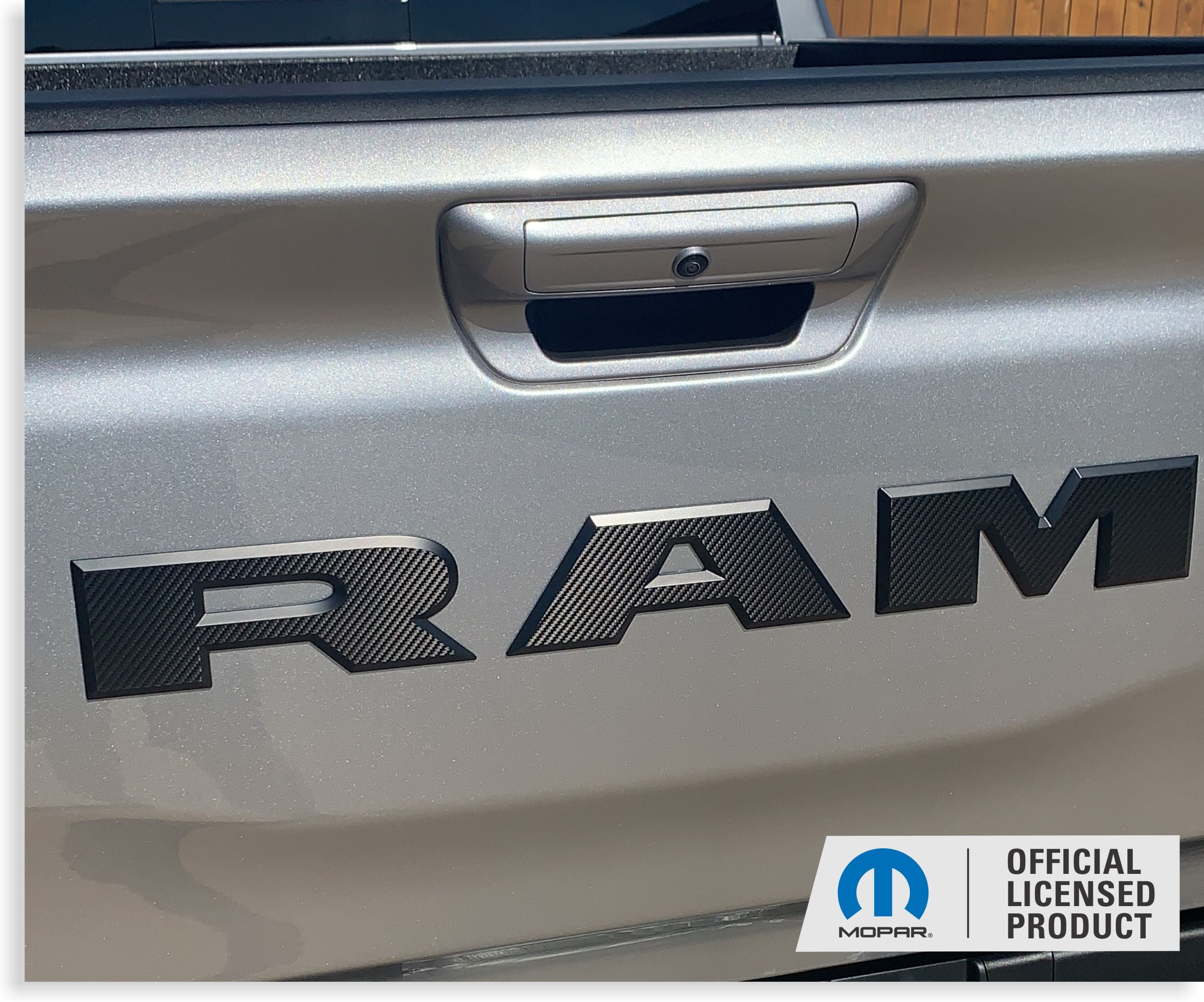 RAM Tailgate Emblem Overlay Decals - 2025 RAM 1500