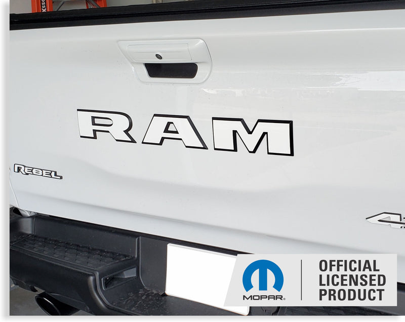 RAM Tailgate Emblem Overlay Decals - 2025 RAM 1500