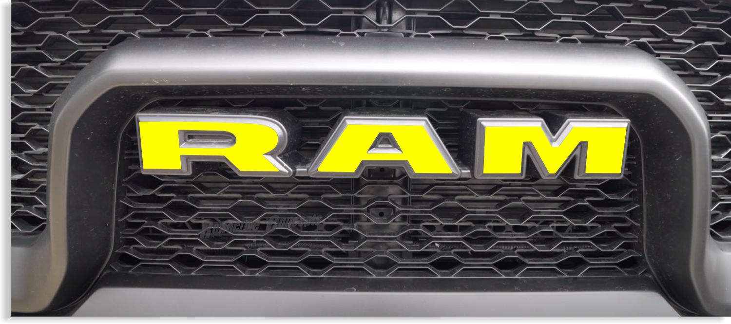RAM Grille Emblem Overlay Decal - 2023-2024 Ram 2500 Rebel