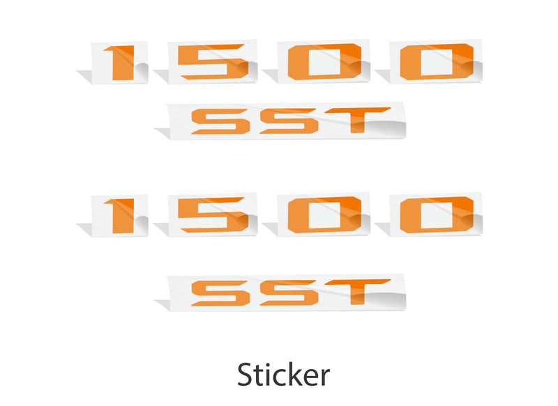 1500 SST Hood Emblem Overlay Decals