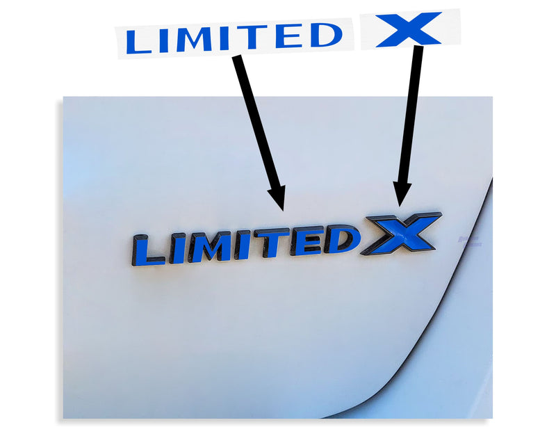 Limited X Emblem Overlay Decal