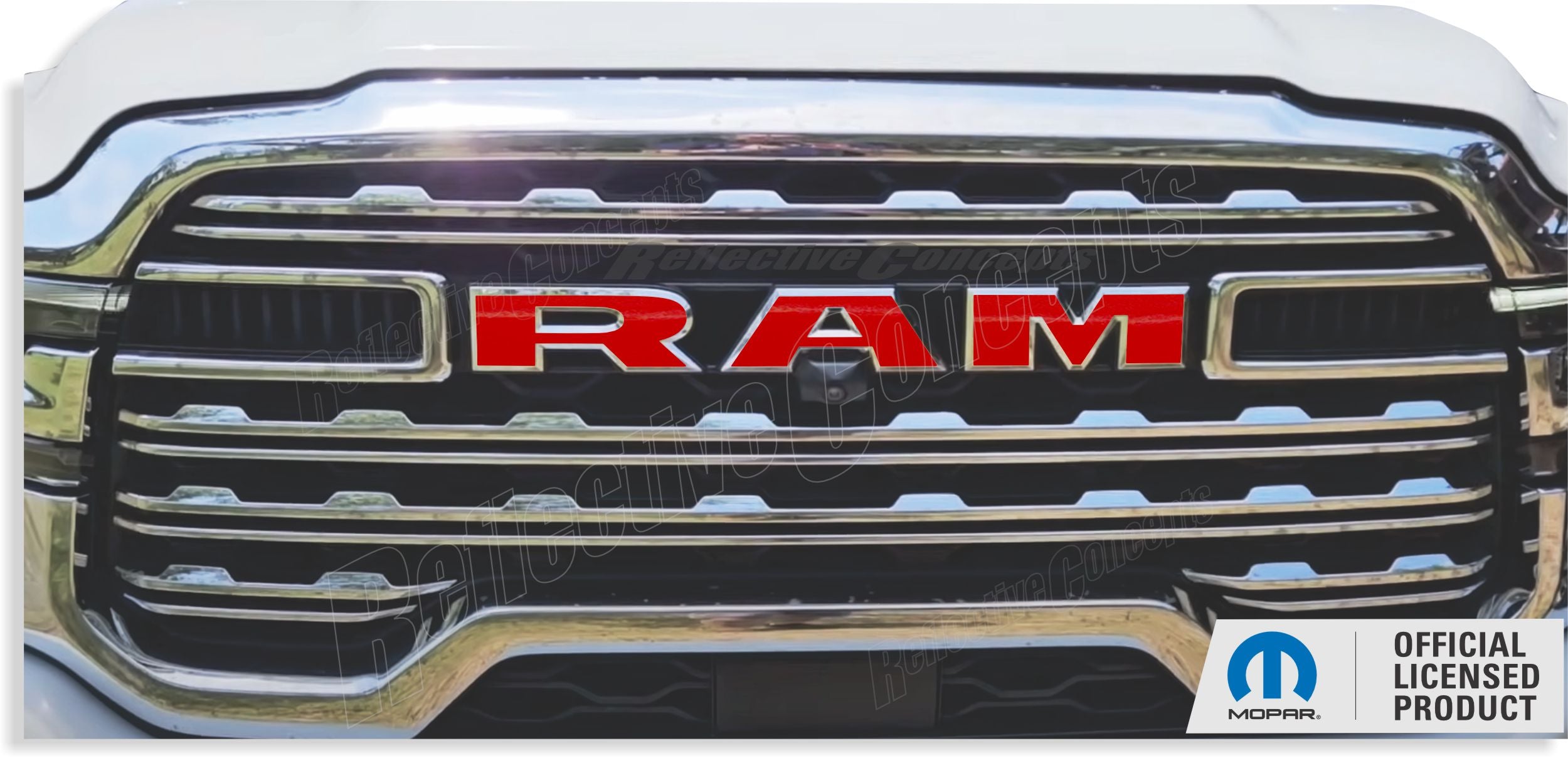 RAM Grille Emblem Overlay Decal - 2025-2026 Ram 2500, 3500