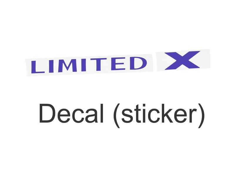Limited X Emblem Overlay Decal