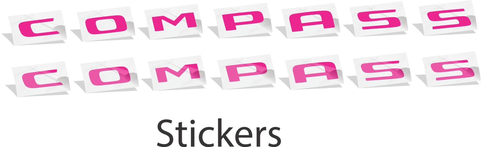 COMPASS Emblem Overlay Decal for 2018-2024 Compass MP