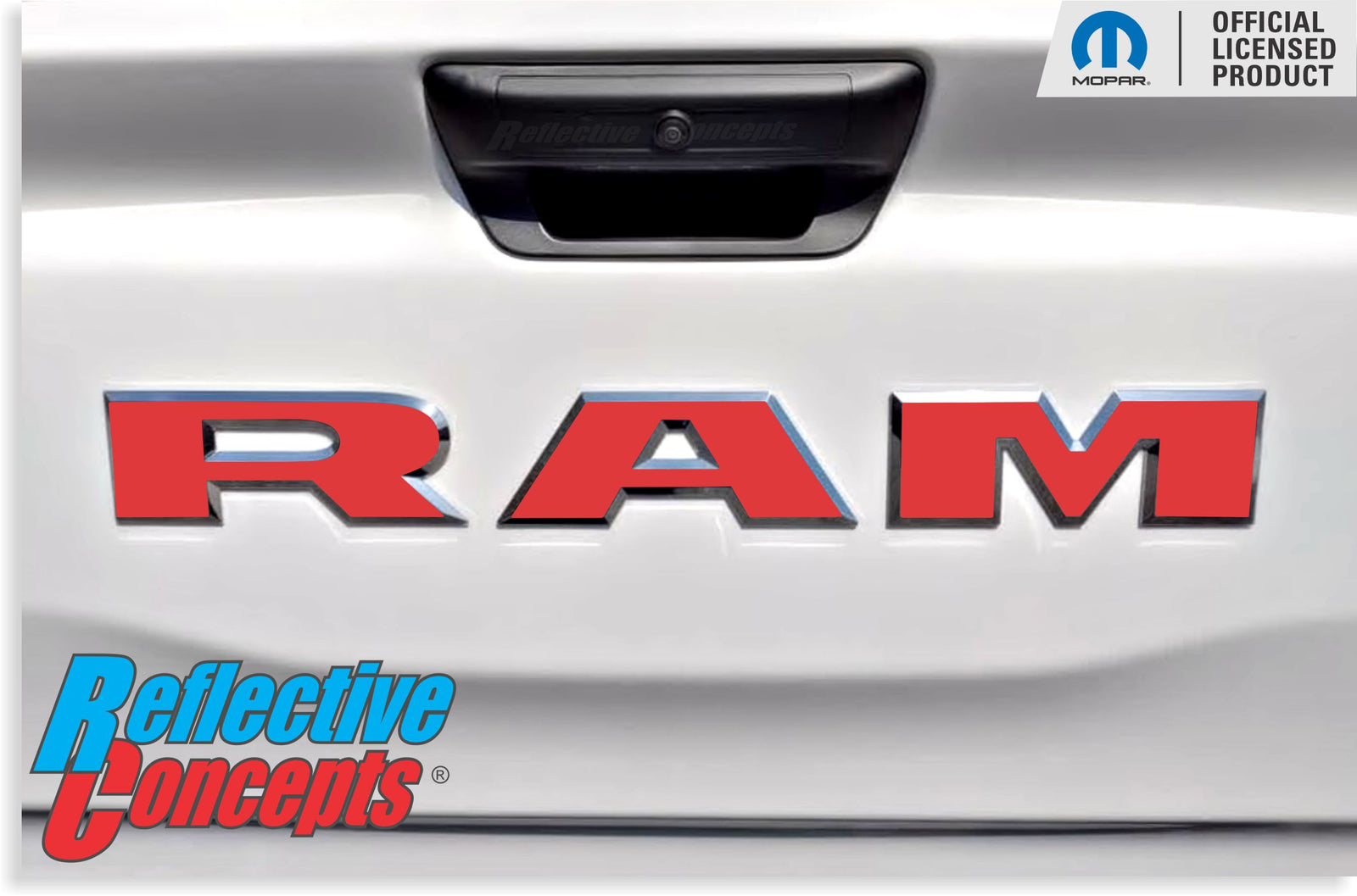 RAM Tailgate Emblem Overlay Decals - 2025 RAM 1500