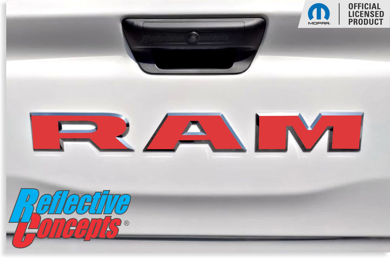 RAM Tailgate Emblem Overlay Decals - 2025 RAM 1500