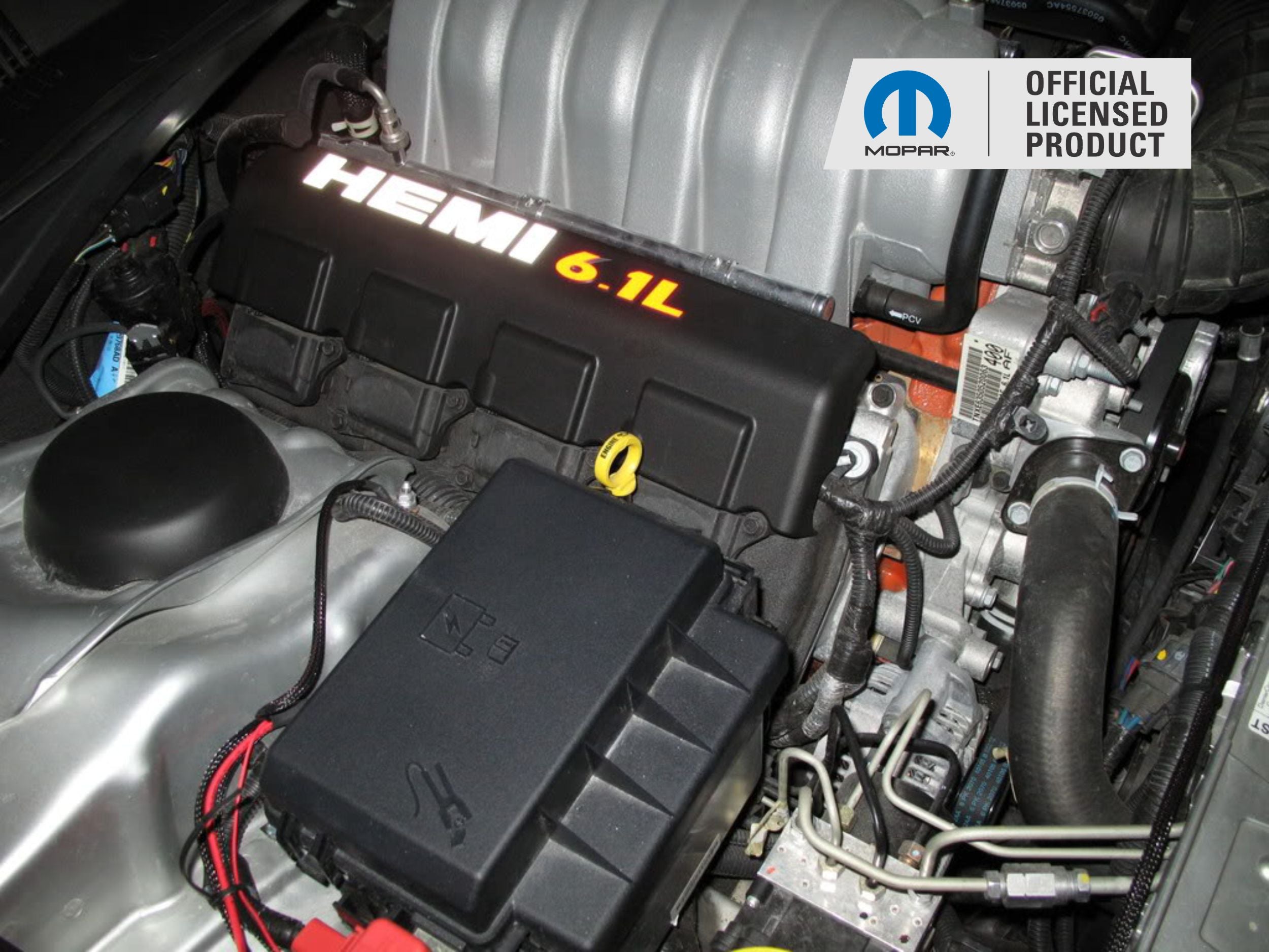 6.1L HEMI Engine Cover Overlays | 06-10 Dodge Charger