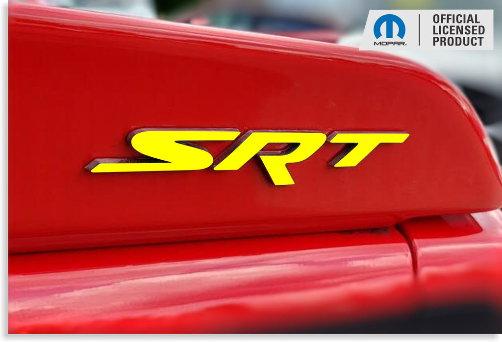 2015-2016 Challenger SRT Hellcat Front & Rear Emblem Overlay Decals