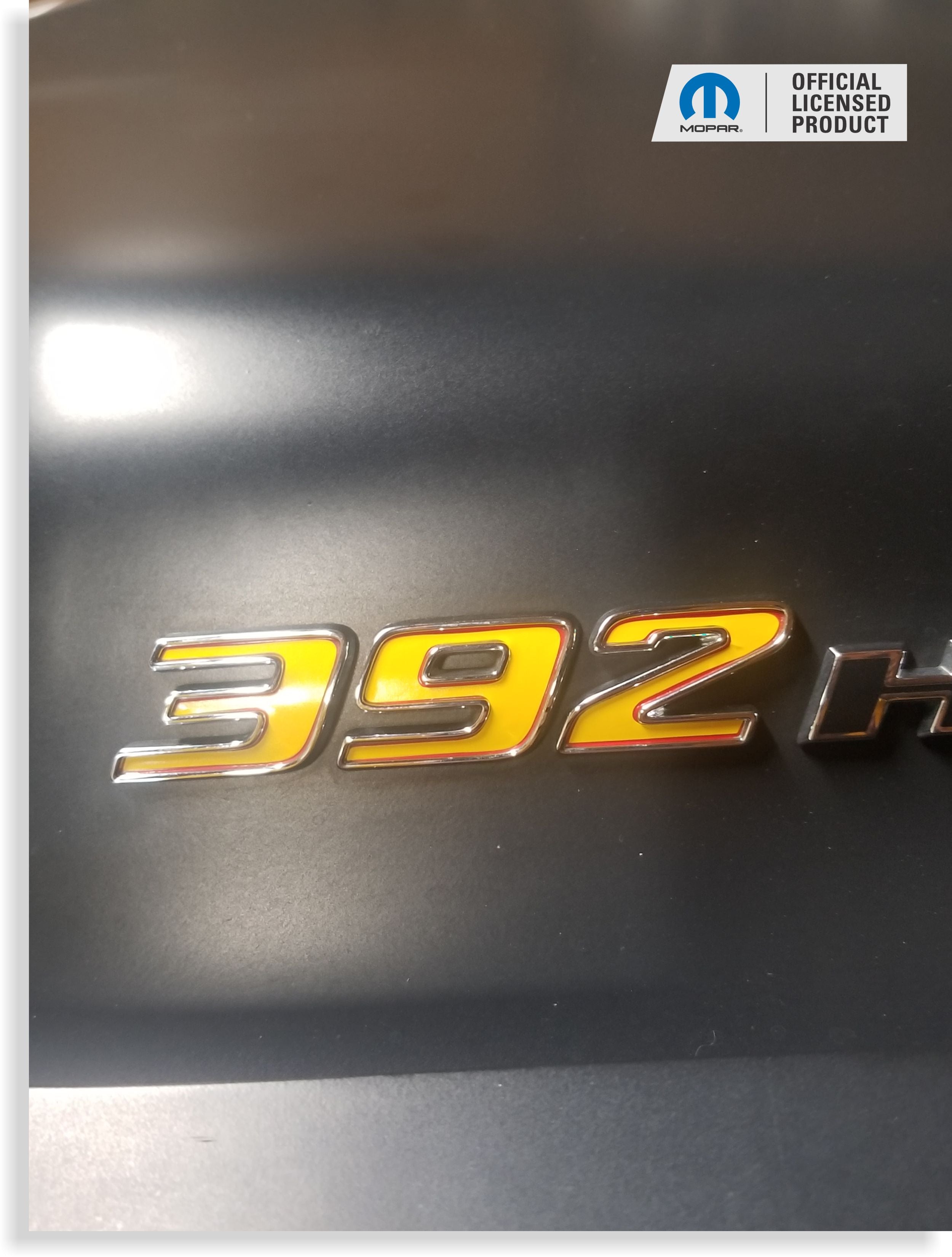 392 HEMI Shaker Scoop Emblem Overlay Decal (pair) - Challenger SRT