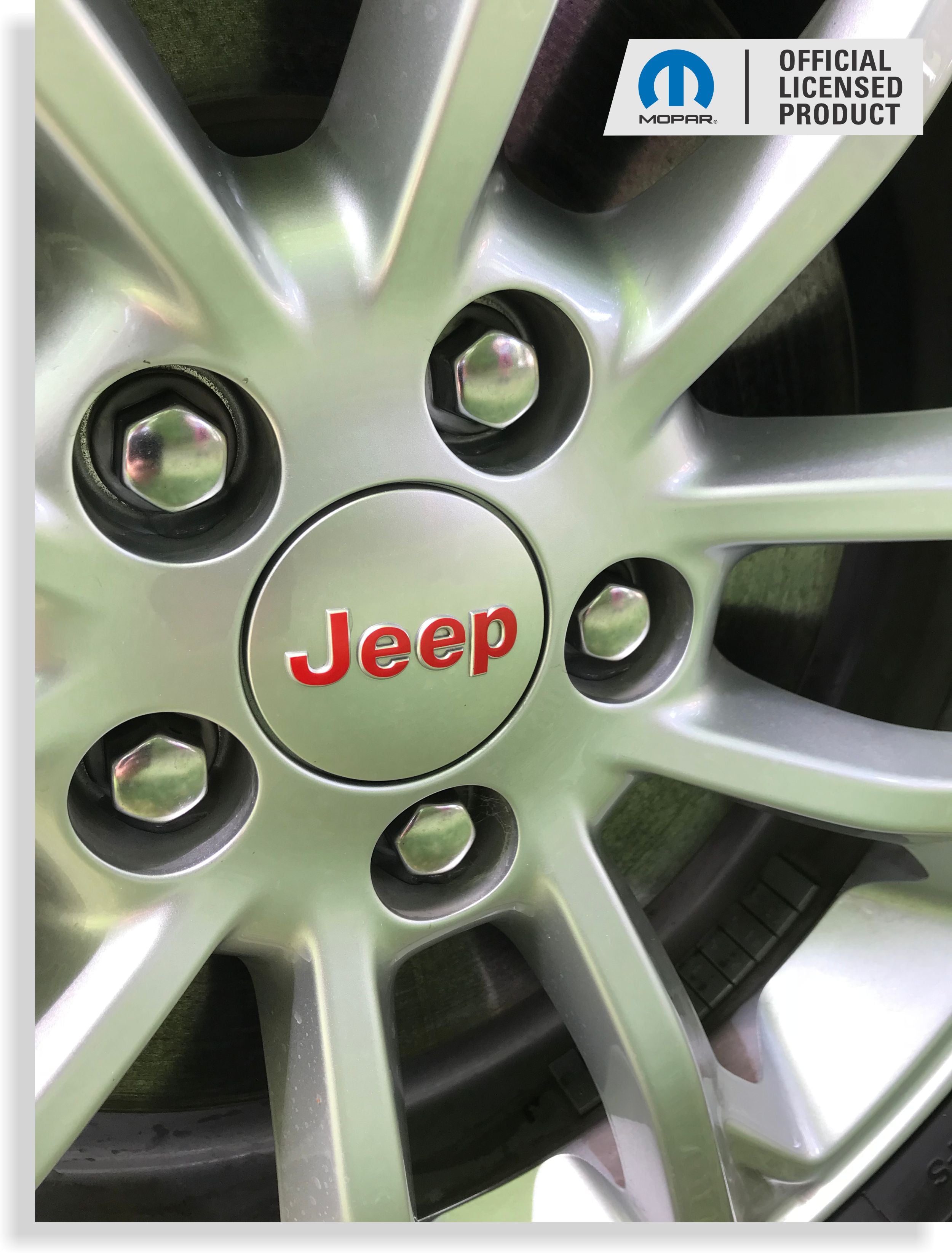 JEEP Center Cap Overlay Decals - 14-21 Cherokee