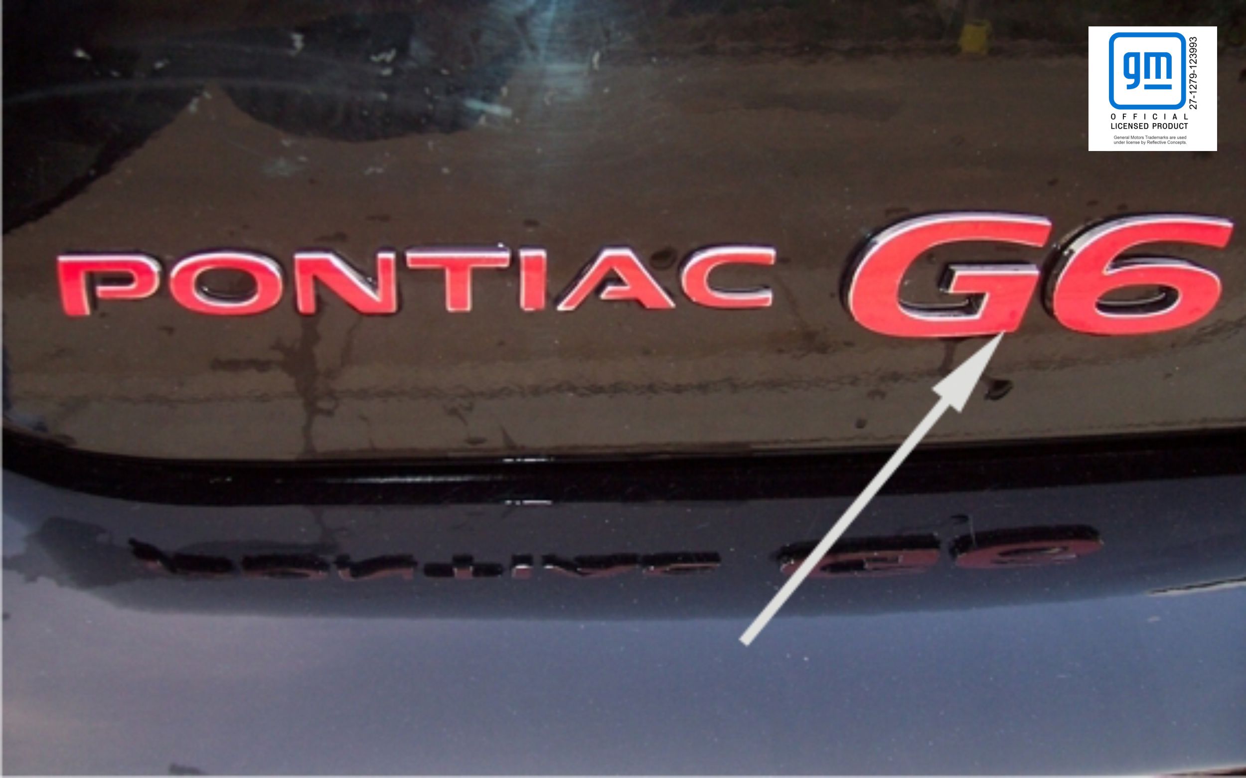 G6 Emblem Overlay Decal | PONTIAC G6 Stickers