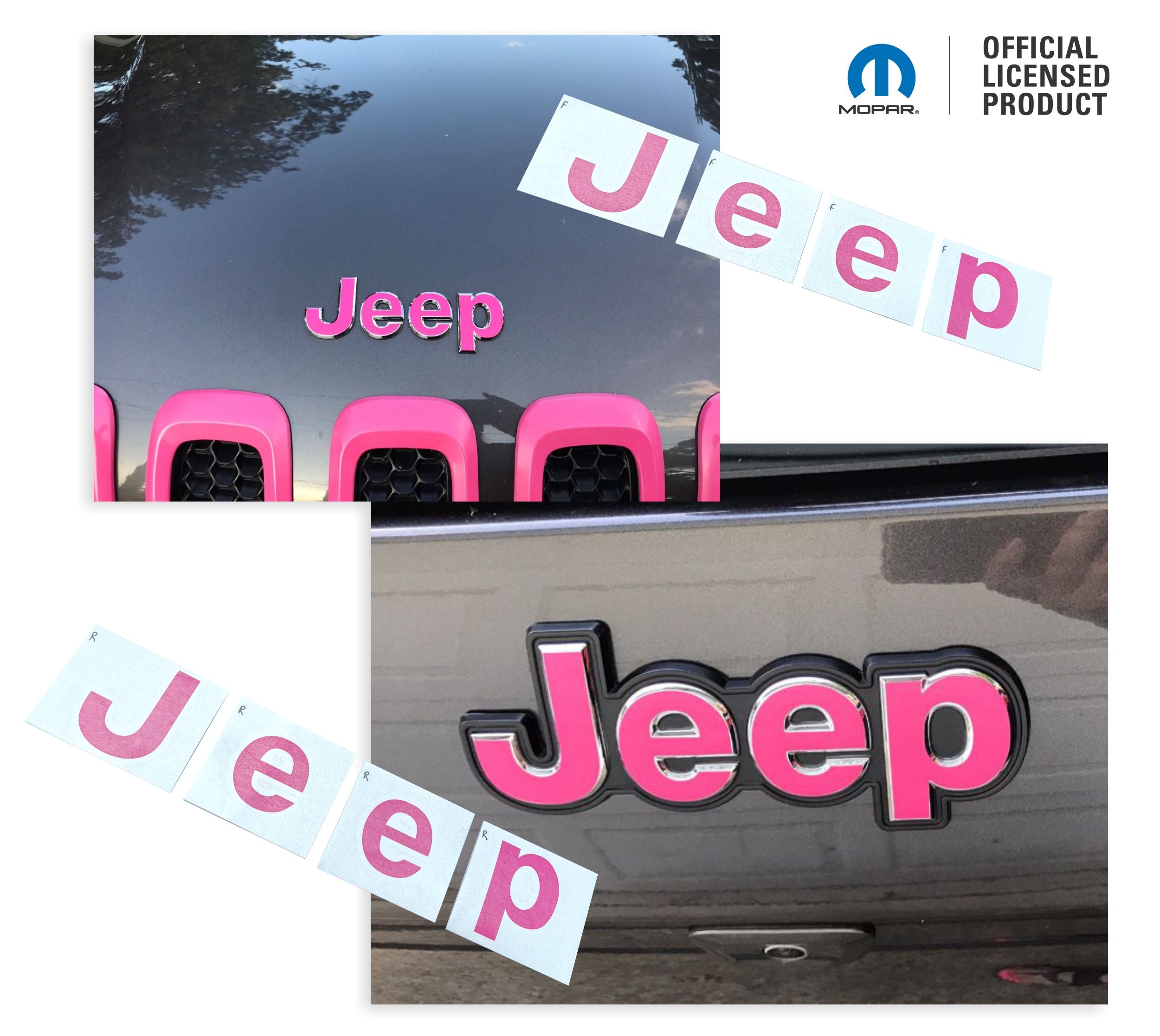 JEEP Emblem Overlay Decals for Cherokee