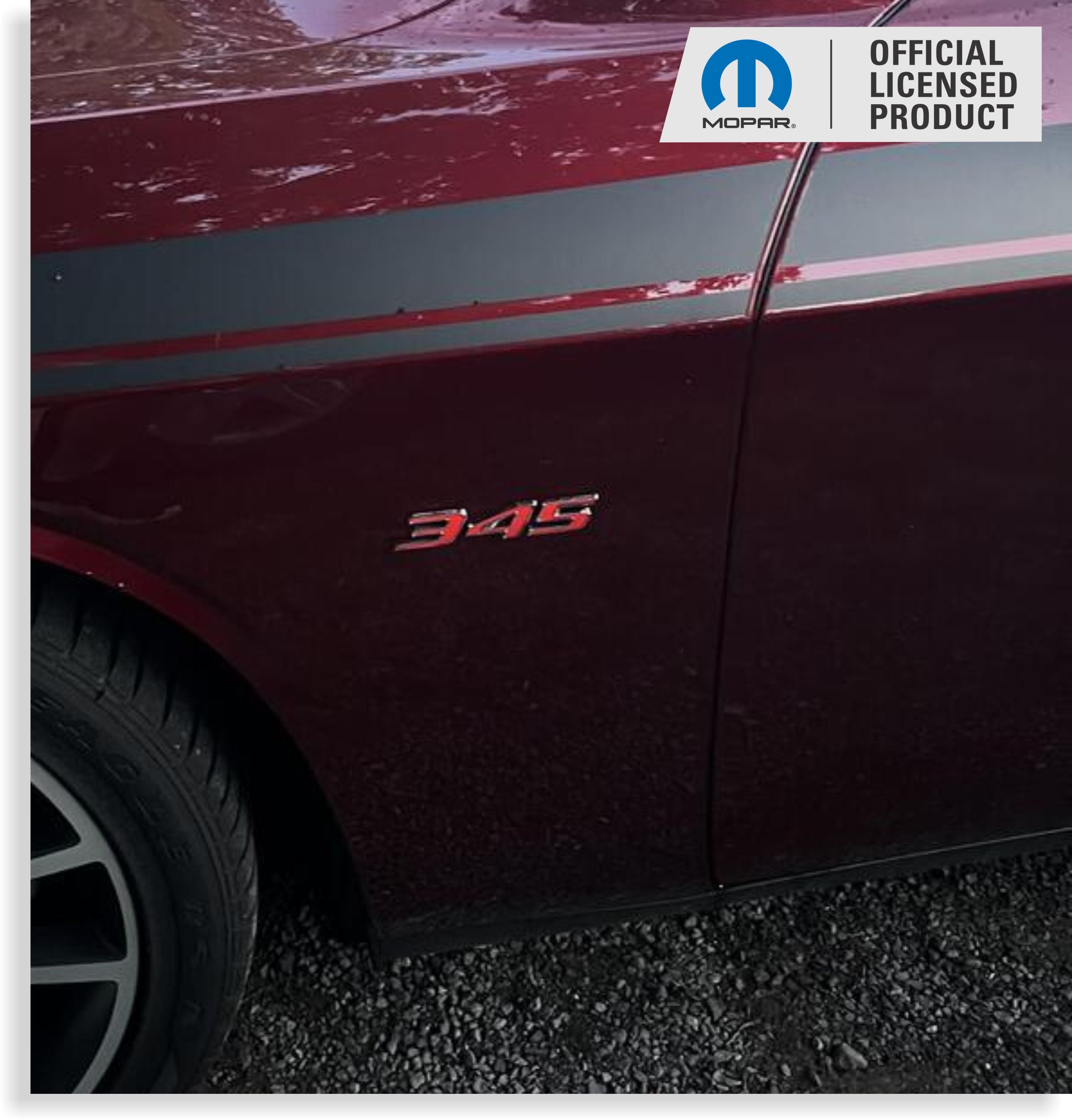 345 Fender Emblem Inlay Decals Dodge Challenger R/T