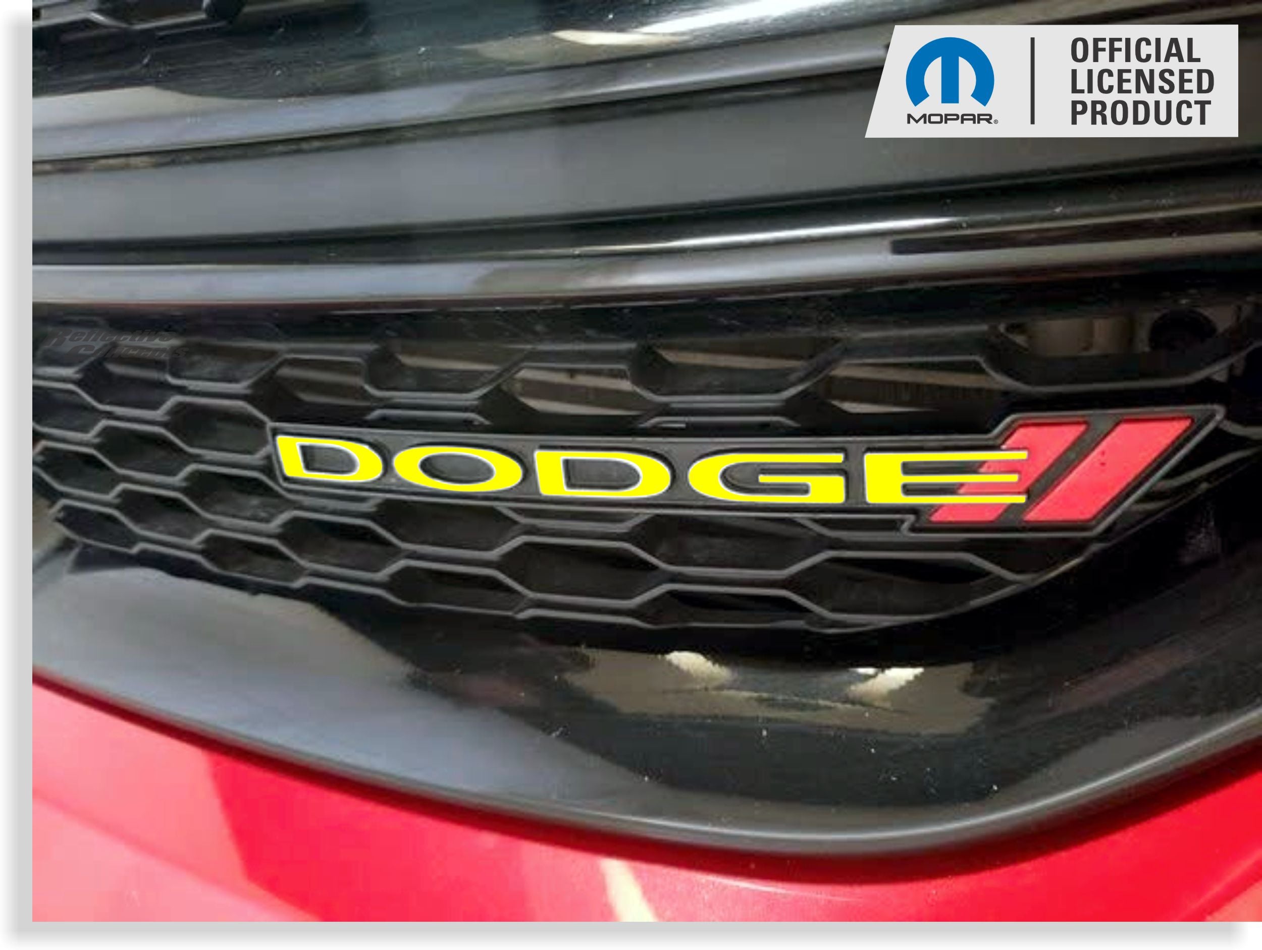 DODGE Grille Emblem Overlay Decal - Dodge Journey