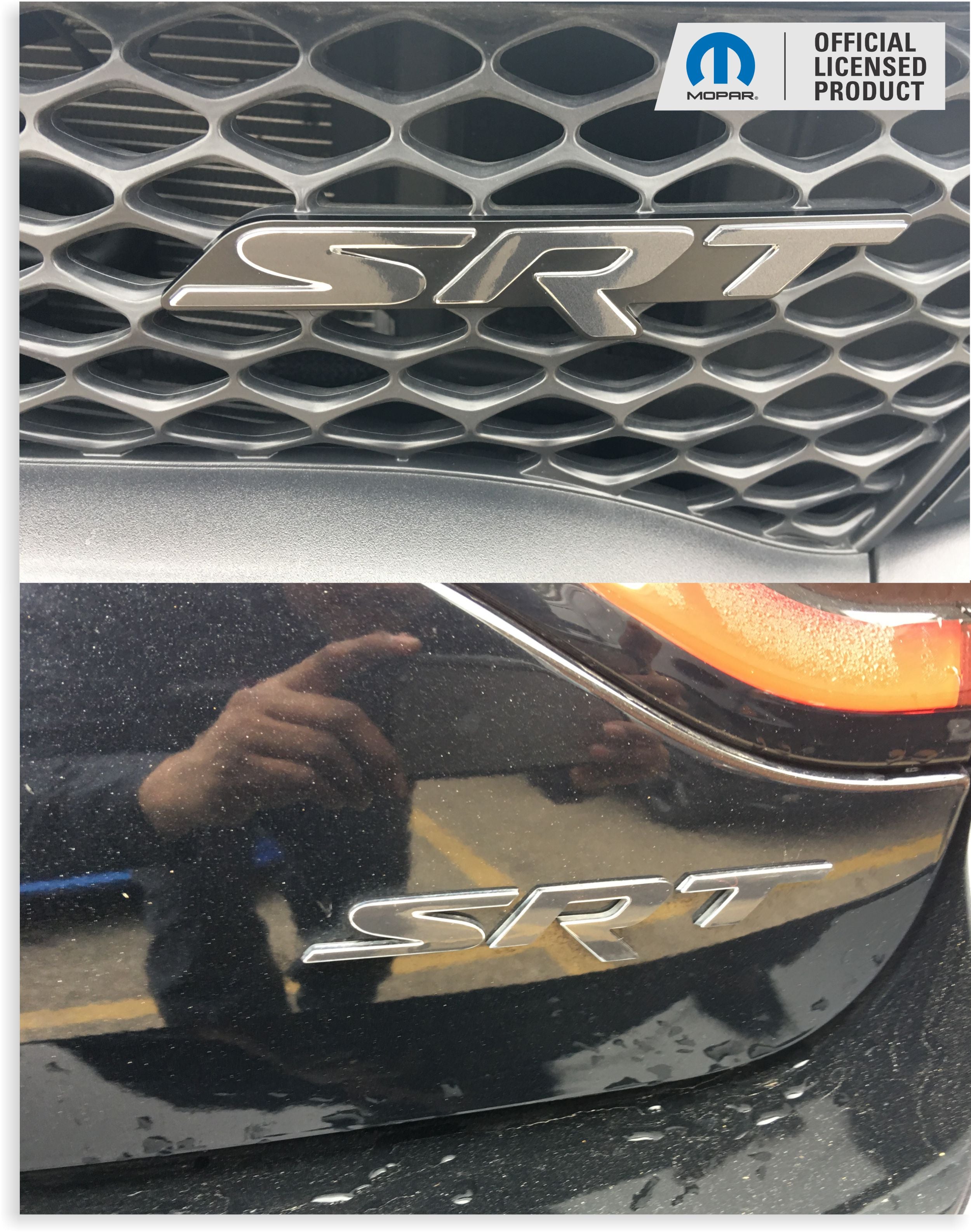 SRT Grille Emblem Overlay Decal