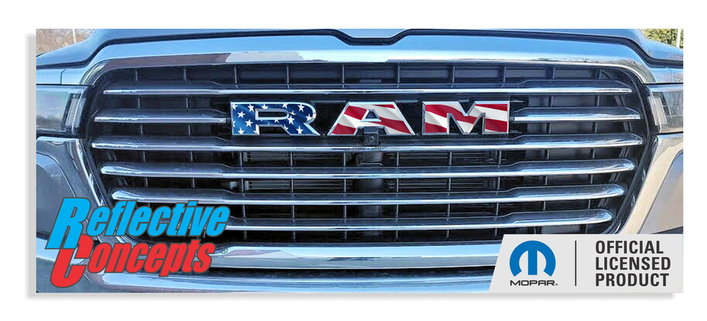 RAM Grille Emblem Overlay Decal Sticker - 2025 Ram 1500