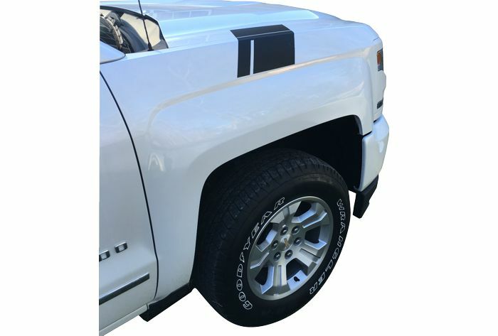 Hash Mark Decal Stripes - 2016 2017 2018 Silverado 1500