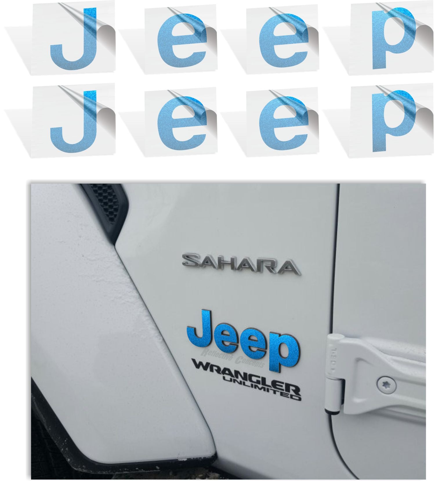 Jeep Wrangler JL Emblem Overlay Decal