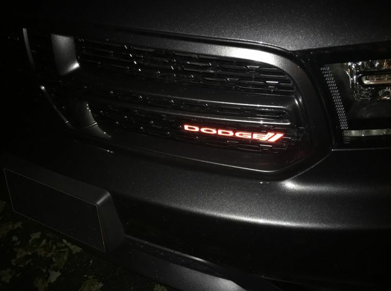 DODGE Grille Emblem Overlay Decal