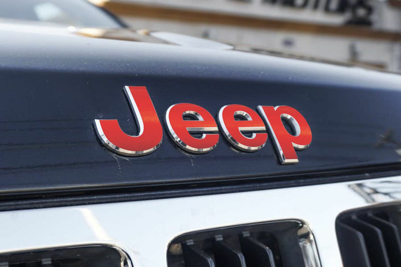 Jeep Emblem Overlay Vinyl Decal 11-13 Grand Cherokee